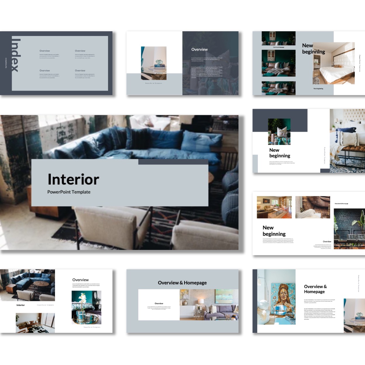 Modern Stylish Interior Design Presentation Template – Original and ...