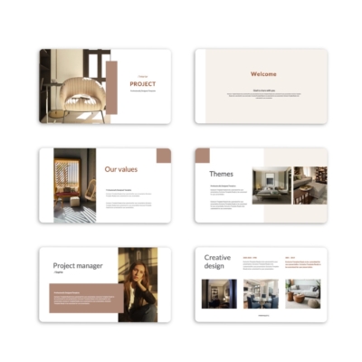 Interior Portfolio Projects Presentation Template – Original and High ...