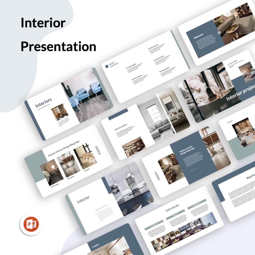 Modern Stylish Interior Design Presentation Template – Original and ...