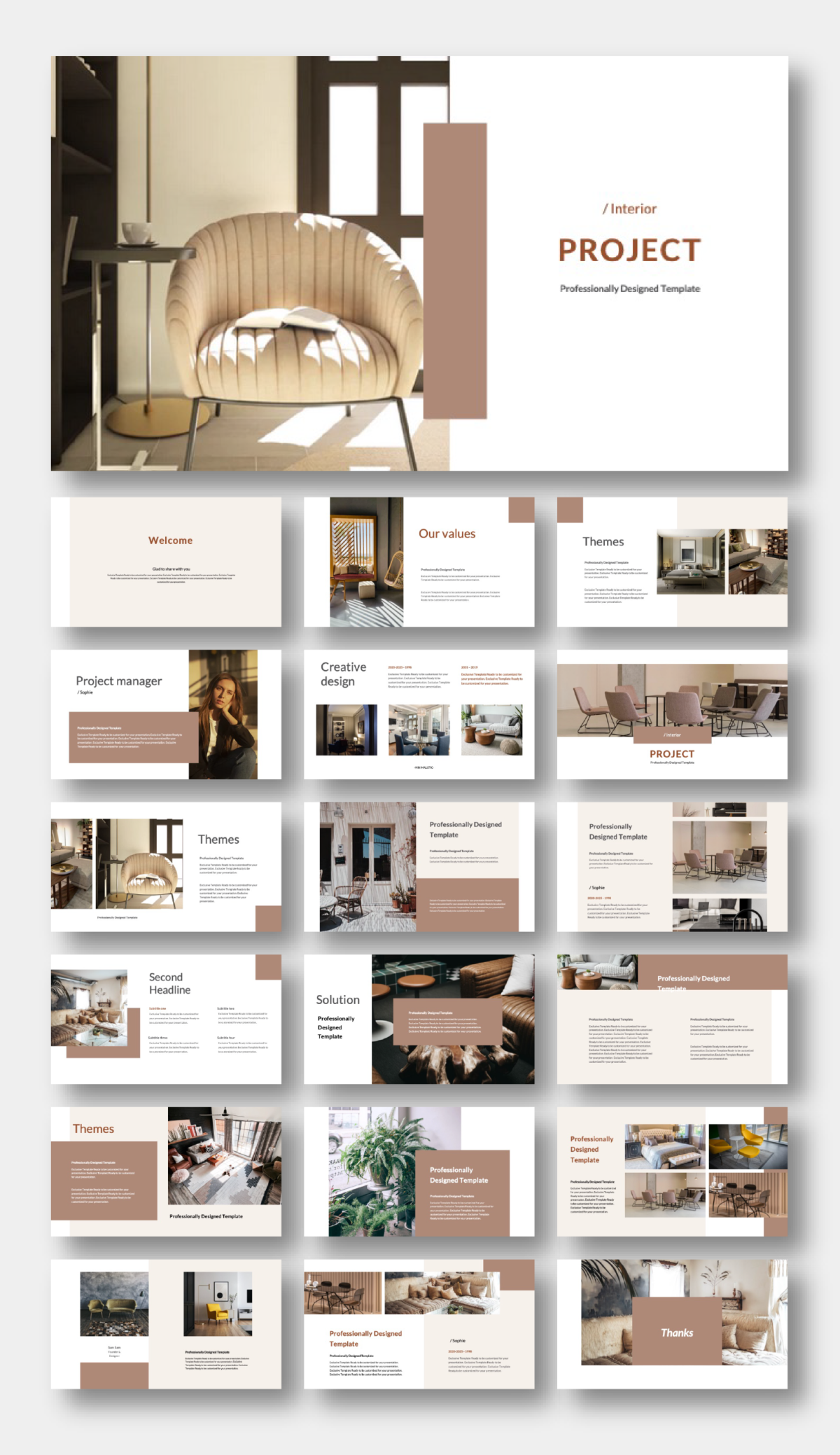 Cozy Warm Interior Decor Presentation Template – 2026 Trending ...