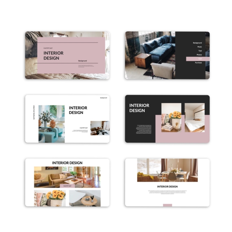 Clean Modern Interiors Design Presentation Template – Original and High ...