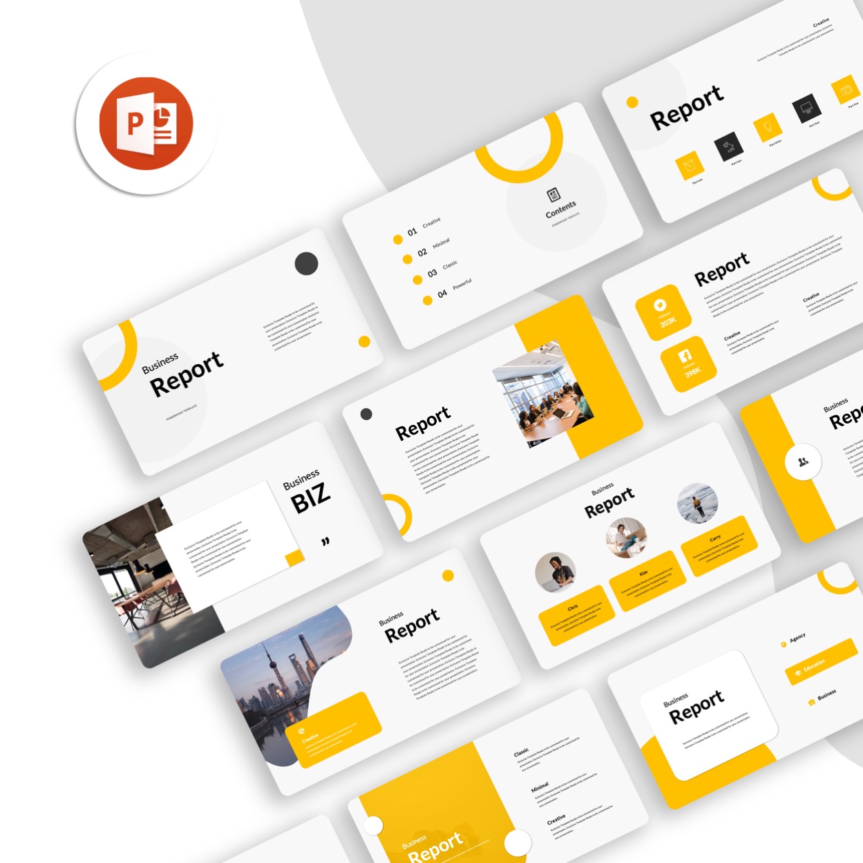 Creative Minimalism Design PowerPoint template – Original and High ...