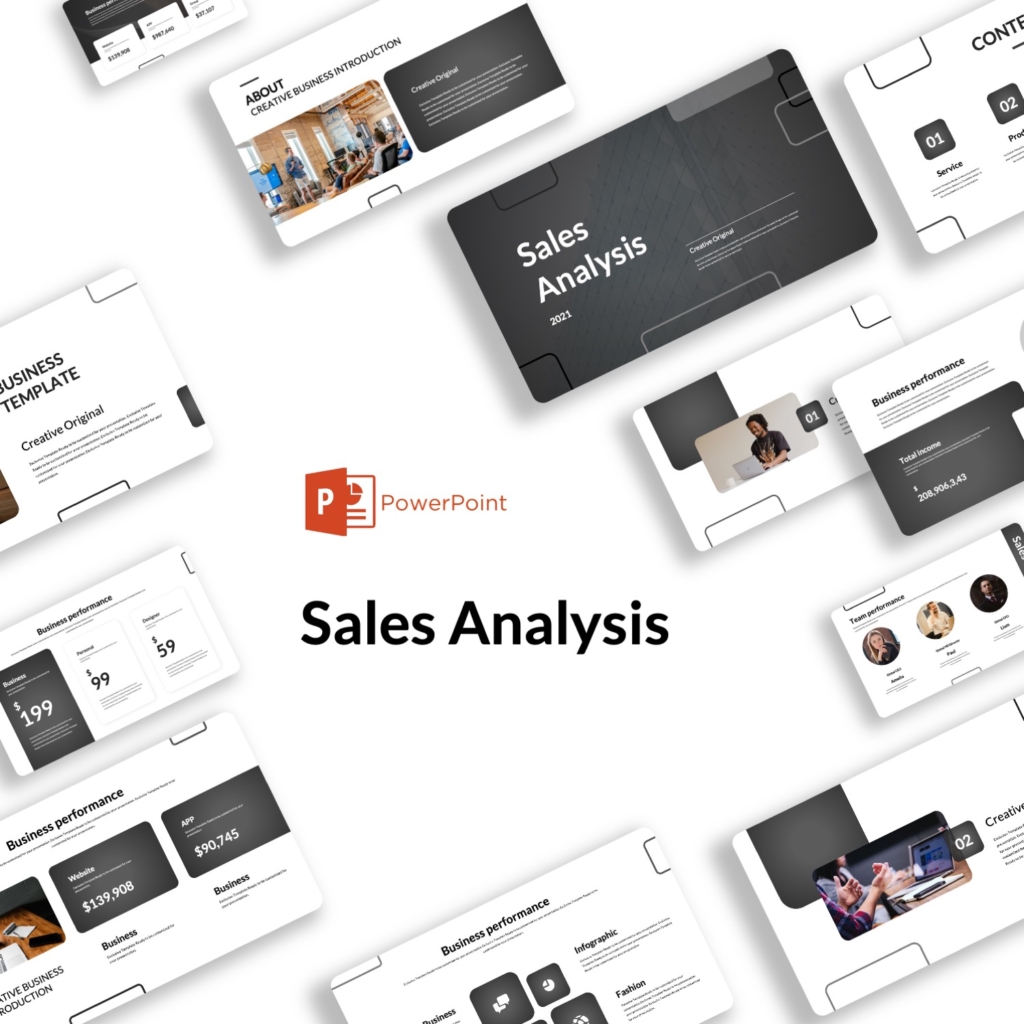 2 in 1 Modern Business Analysis Presentation Template – Original and ...