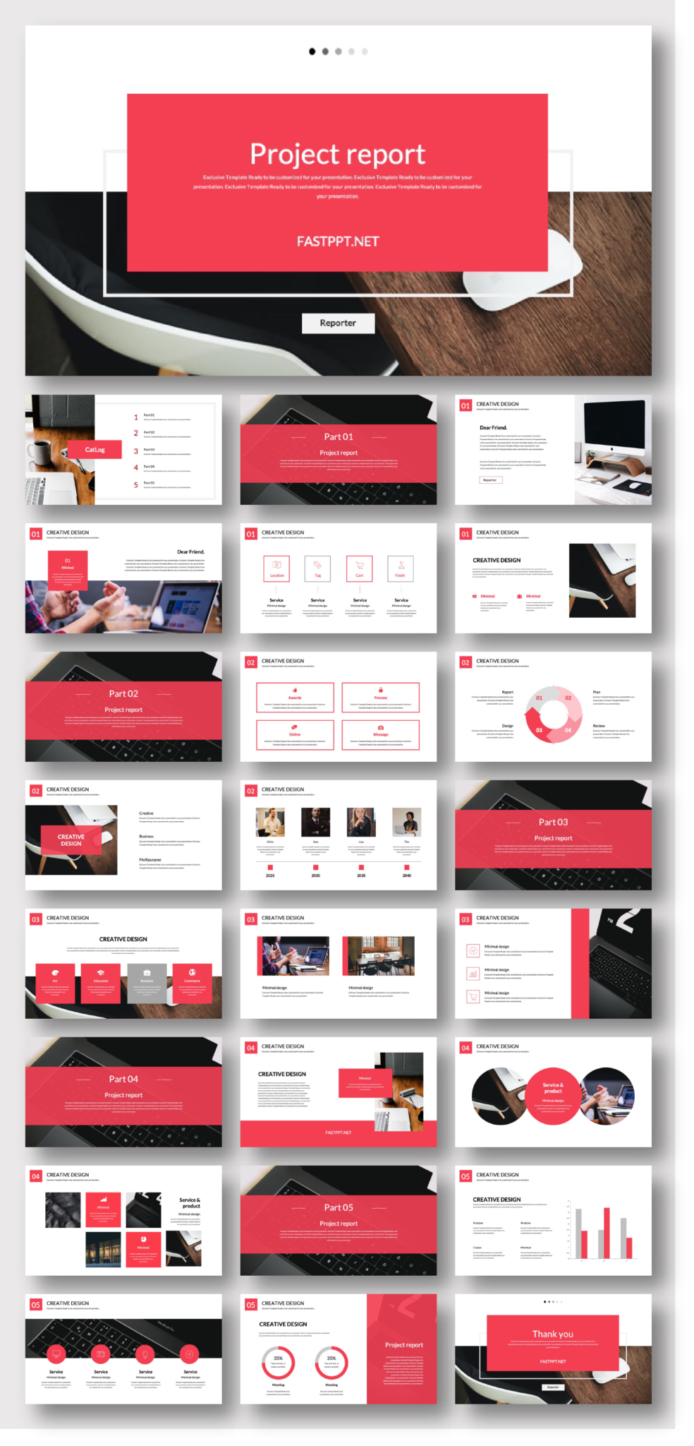 Red Business Creative Presentations Template – Original and High ...