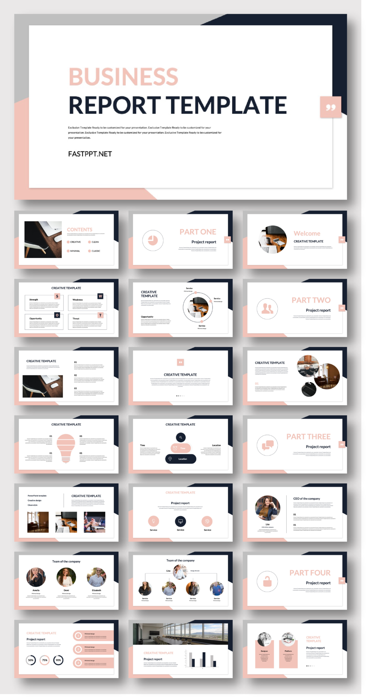 Classic Creative Report PowerPoint Template – Original and High Quality ...