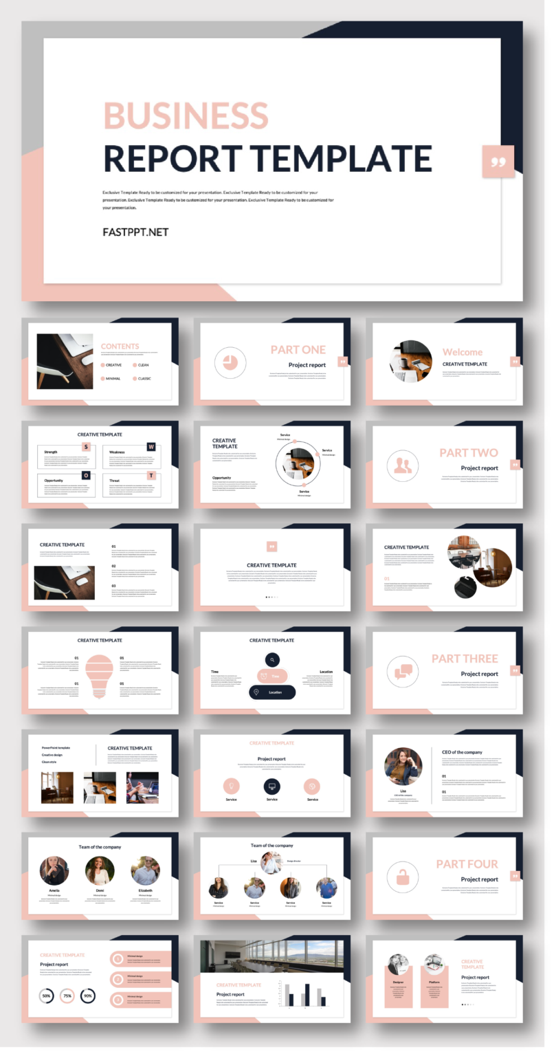 Classic Creative Report PowerPoint Template – Original and High Quality ...