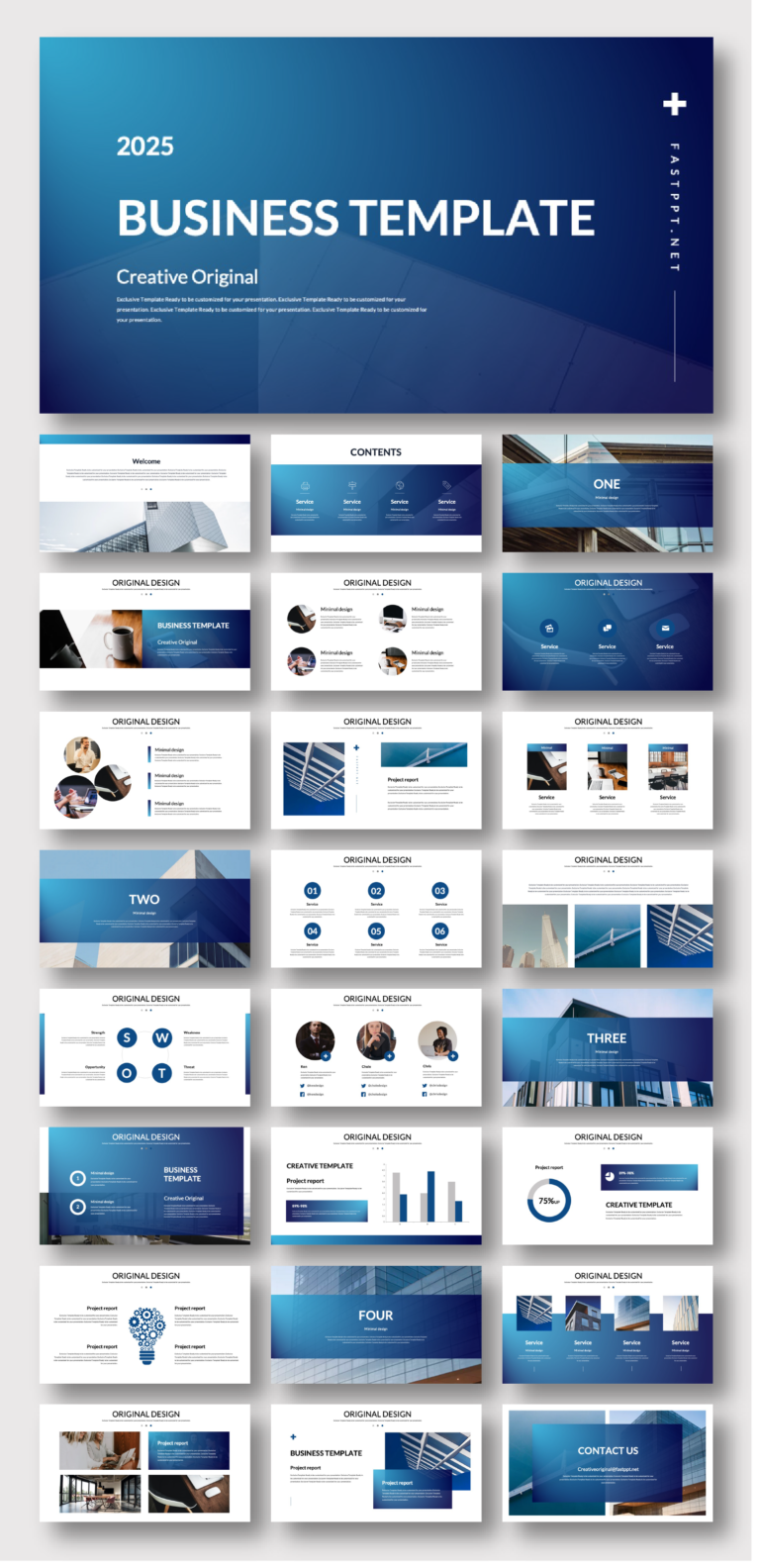 Minimalist Creative Professional Report Template – Original and High ...