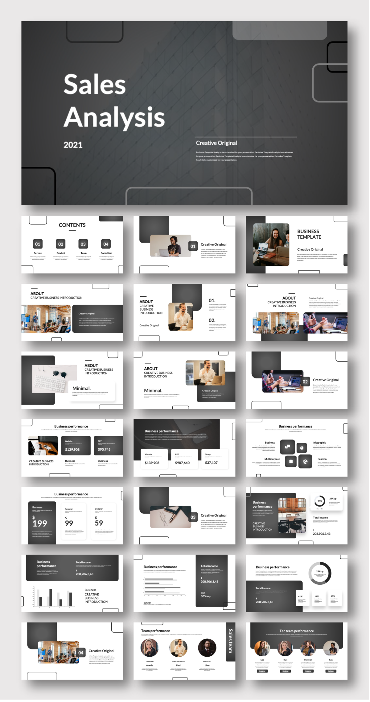 2 in 1 Modern Business Analysis Presentation Template – 2026 Trending ...