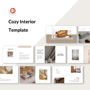 Cozy Creative Modern Interior PowerPoint Template – Original and High ...