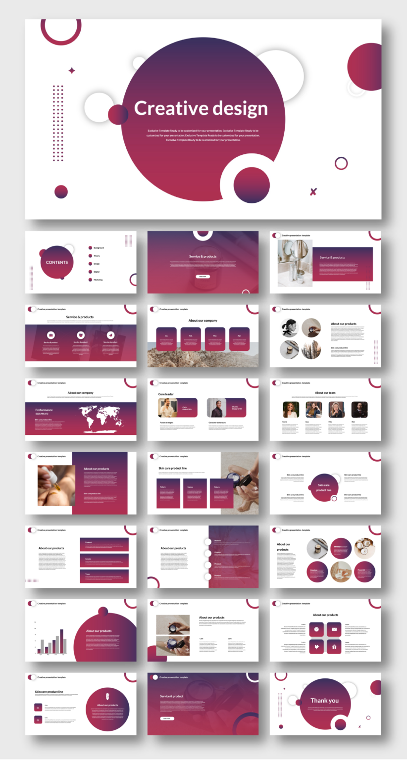 Powerful Business Design Presentation Template – Original and High ...