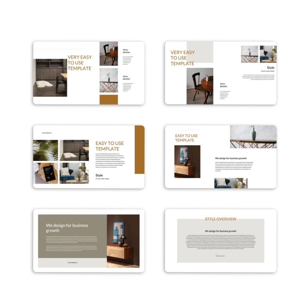 Minimalist Stunning Interior PowerPoint Template – Original and High ...