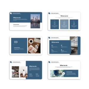 Blue Business Corporate Presentation Template – Original and High ...