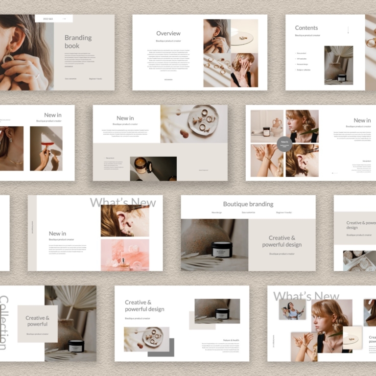 Beauty & Art Minimal Presentation Template – Original and High Quality ...
