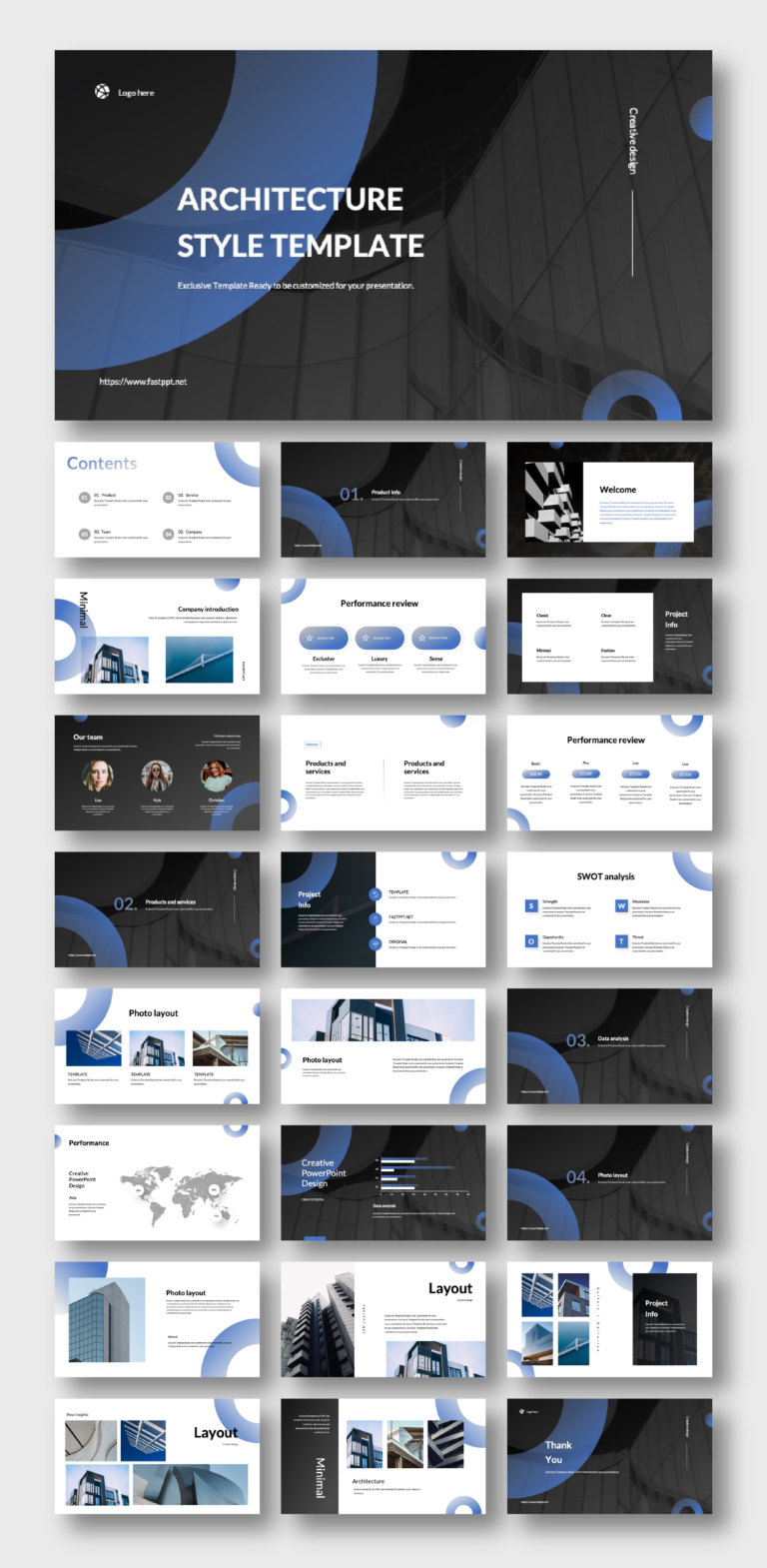 Powerful Architecture Design PowerPoint Template – Original and High ...