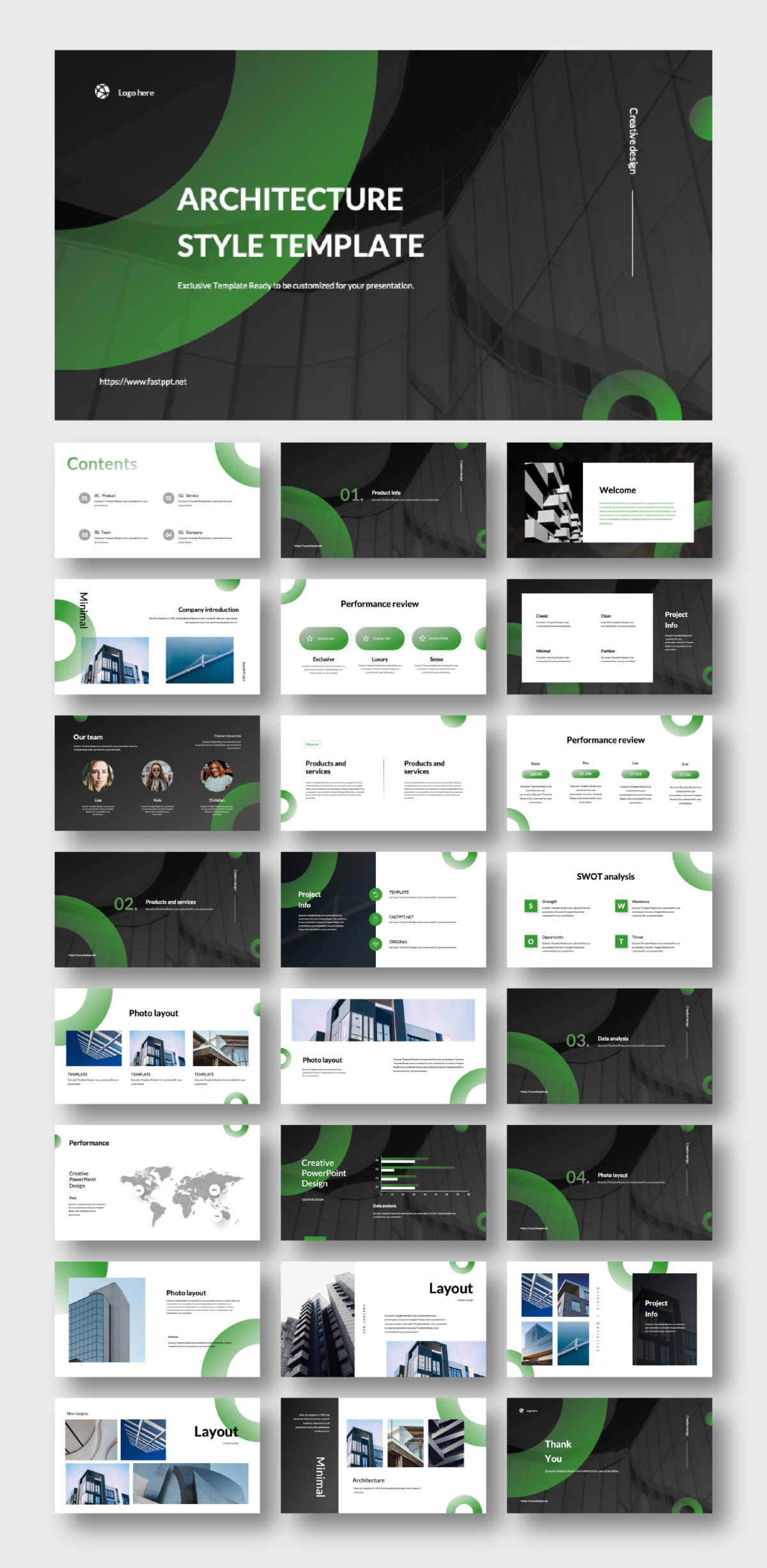 Powerful Architecture Design PowerPoint Template – Original and High ...