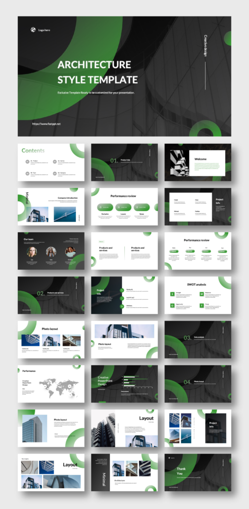 Powerful Architecture Design PowerPoint Template – Original and High ...
