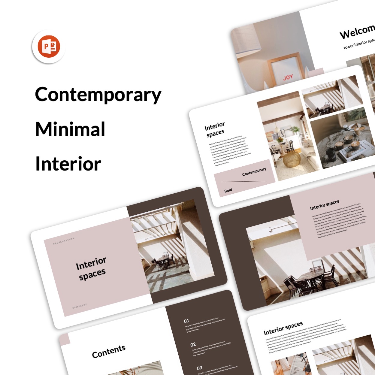 Creative Elegance Interior Design PowerPoint Template – Original and ...