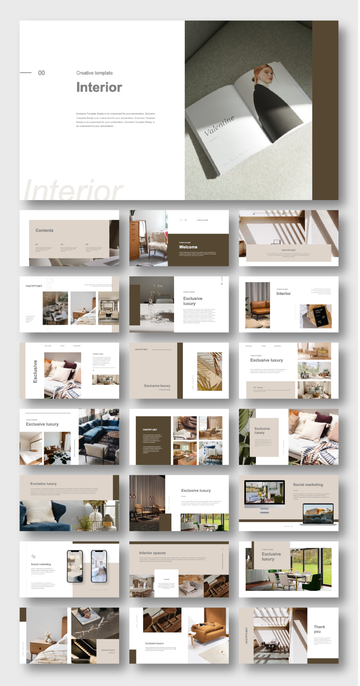 Elegant Creative Interior Presentation Template – Original and High ...