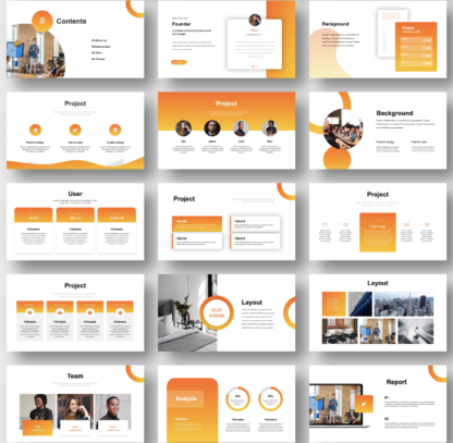 Bright Orange Creative Presentation Template – Original and High ...