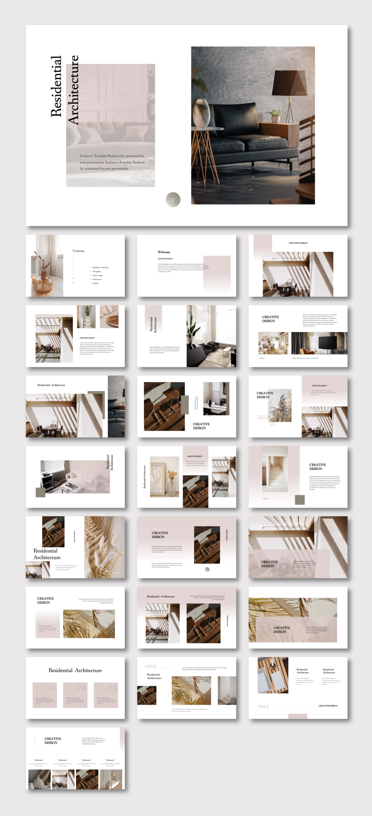 Timeless Minimalist Design Interior PowerPoint Template – Original and ...