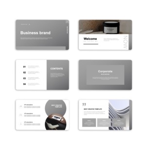 Gradient Blue Gray Business Brand Template – Original and High Quality ...