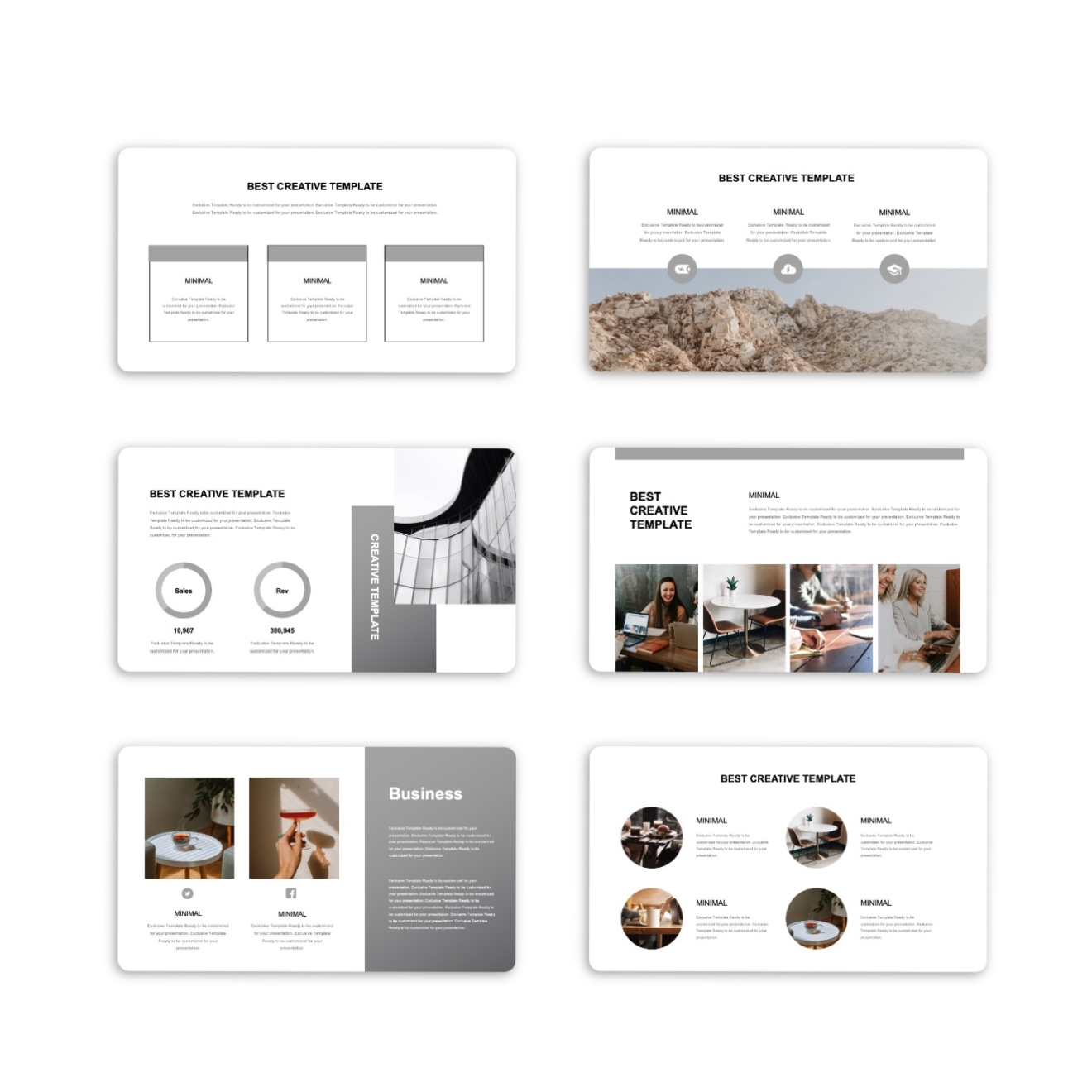 Gradient Blue Gray Business Brand Template – Original and High Quality ...