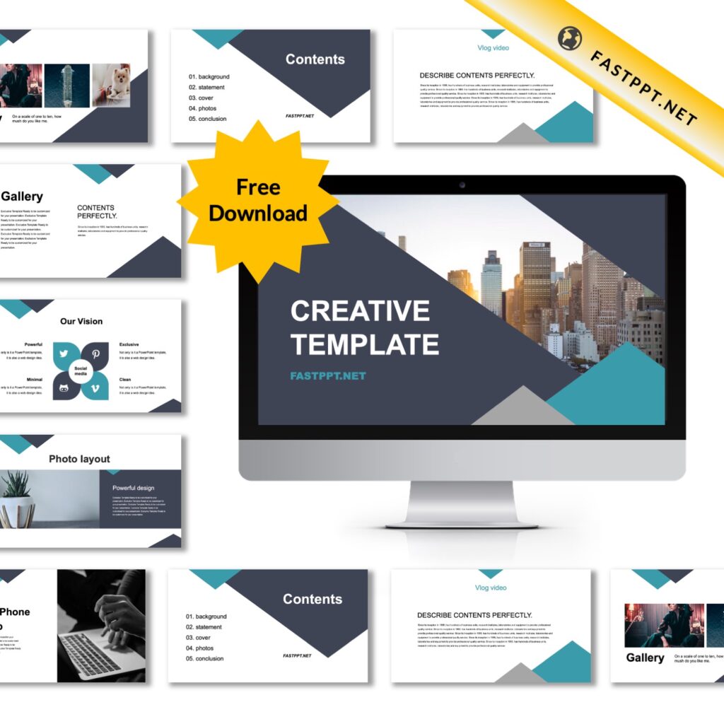 FREE TRIAL-Google Slides-Portfolio PowerPoint Template – Original and ...