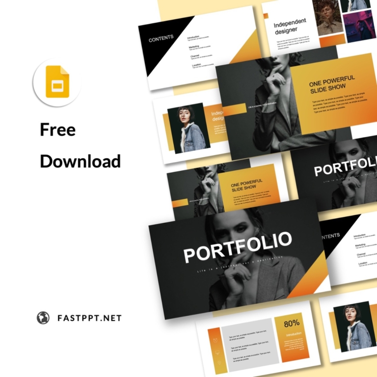 FREE TRIAL-Google Slides-Portfolio PowerPoint Template – Original and ...