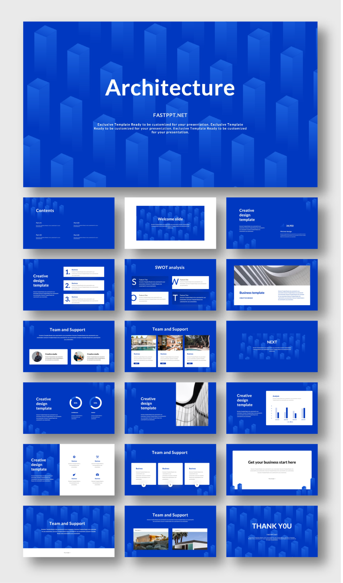 Simple Modern Architecture Power Point Template – Original and High ...