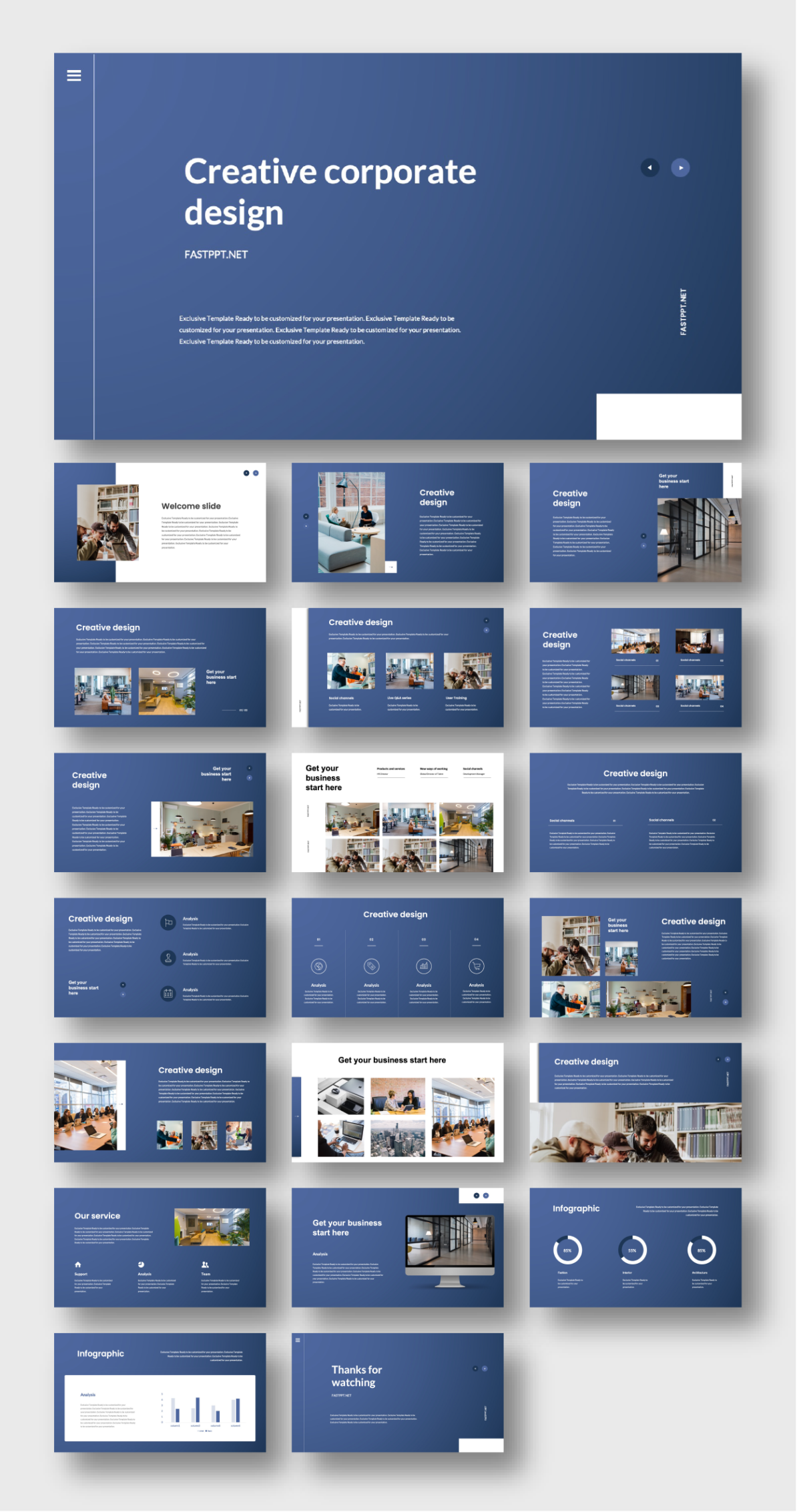 Modern Creative Corporate Design PowerPoint Template – Original and ...