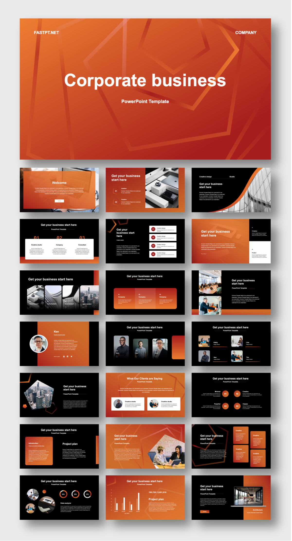 Dark Theme Gradient Presentation Template – Original and High Quality ...