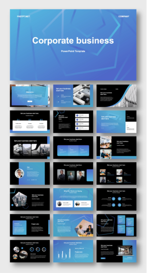 Dark Theme Gradient Presentation Template – Original and High Quality ...