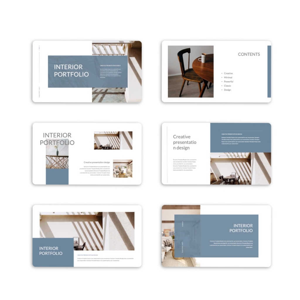 Clean Fashion Home Decor PowerPoint Template – Original and High ...