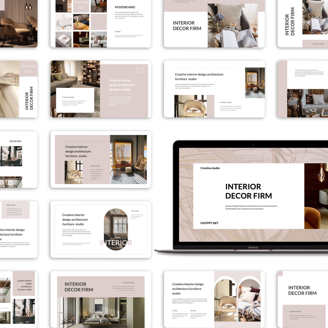 Creative Elegance Interior Design PowerPoint Template – Original and ...