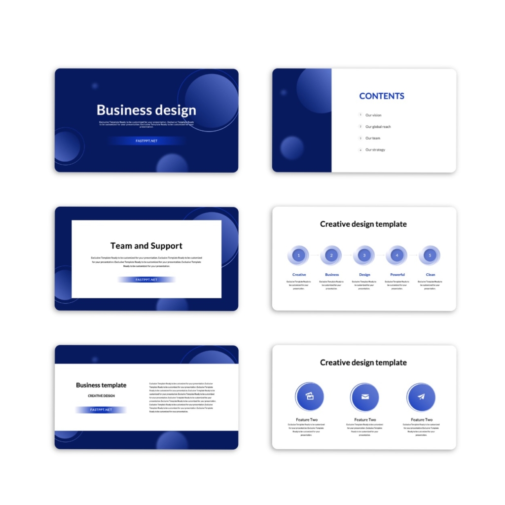 2 in 1 Yellow Blue Professional PowerPoint Template – Original and High ...