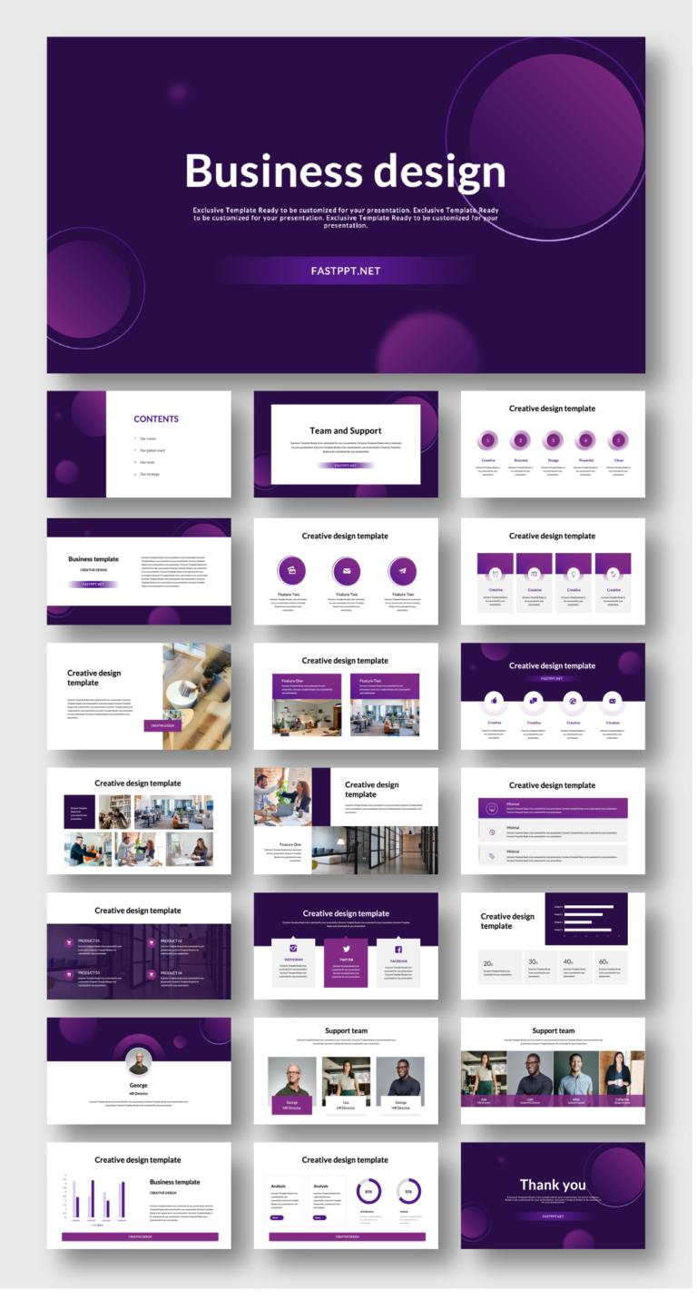 Creative Company Business Design Powerpoint Template – Original and ...