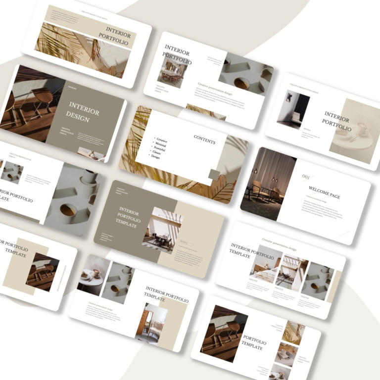 Cozy Clean Interior Creative PowerPoint Template – Original and High ...