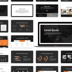 Black Orange Creative Multipurpose Powerpoint Template – Original and ...