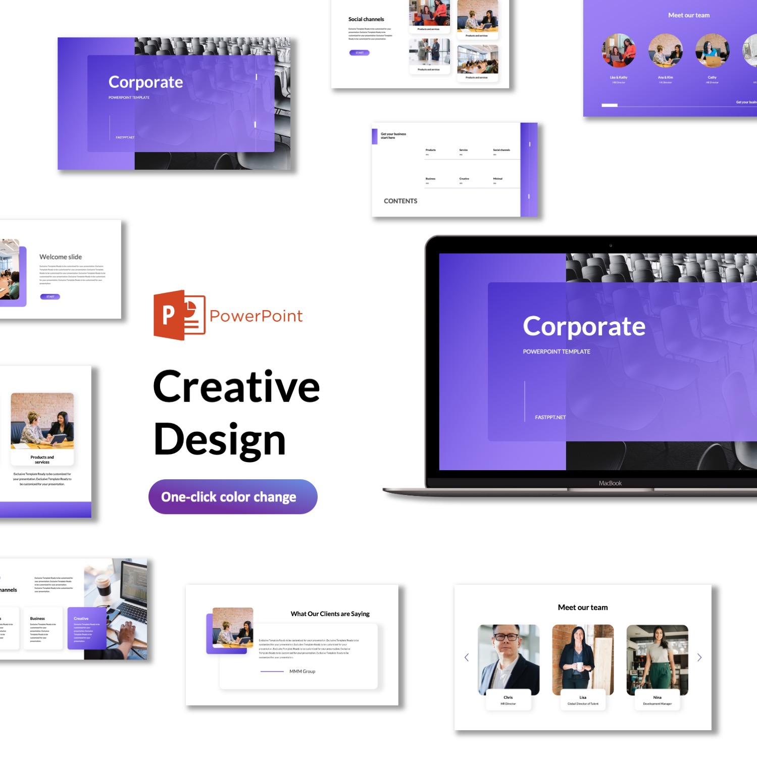 Creative Powerful Business Design PowerPoint Template – 2026 Trending ...