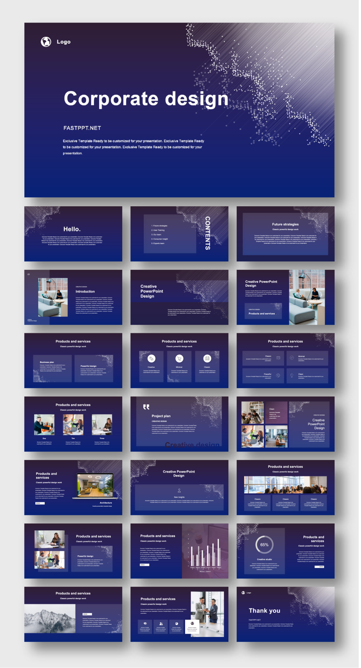 Creative Beautiful Branding Design Presentation Template – Original and ...