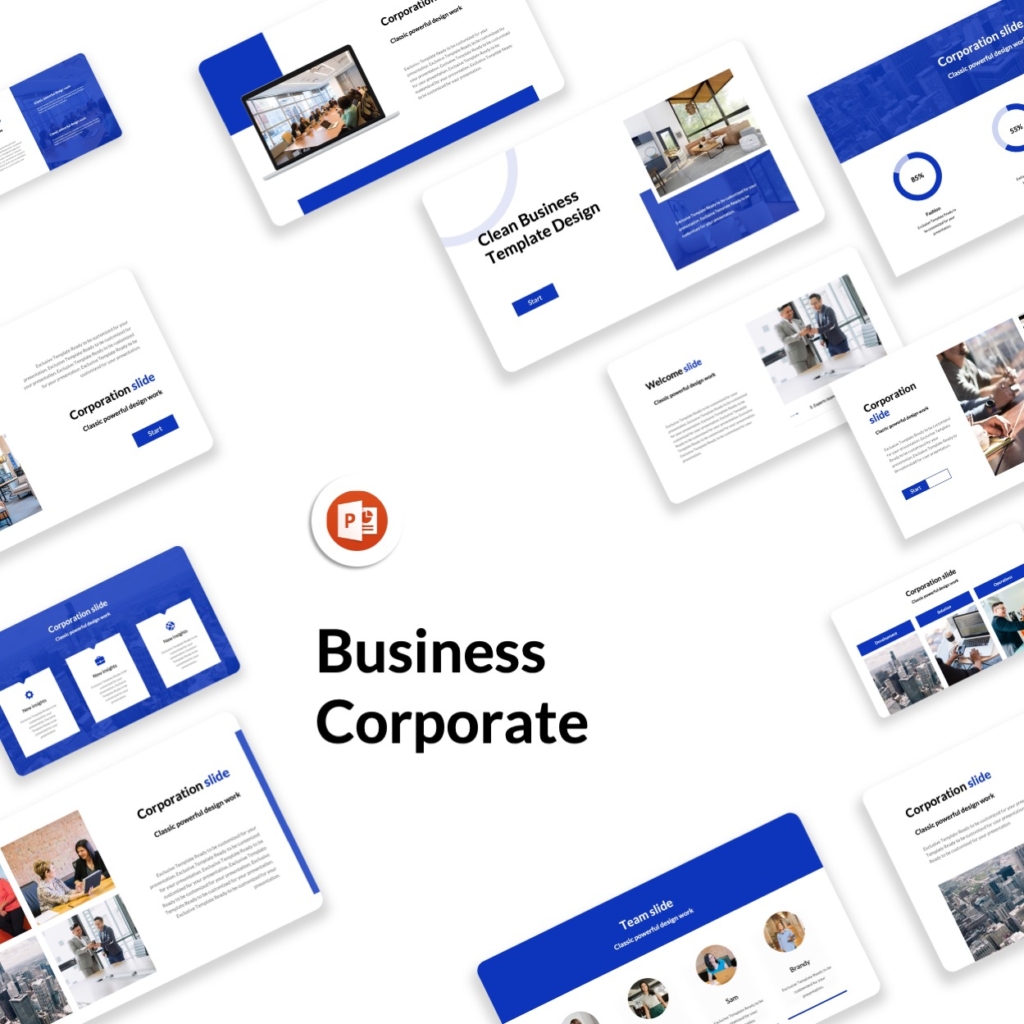 Clean Business Corporate PowerPoint Template Design – Original and High ...