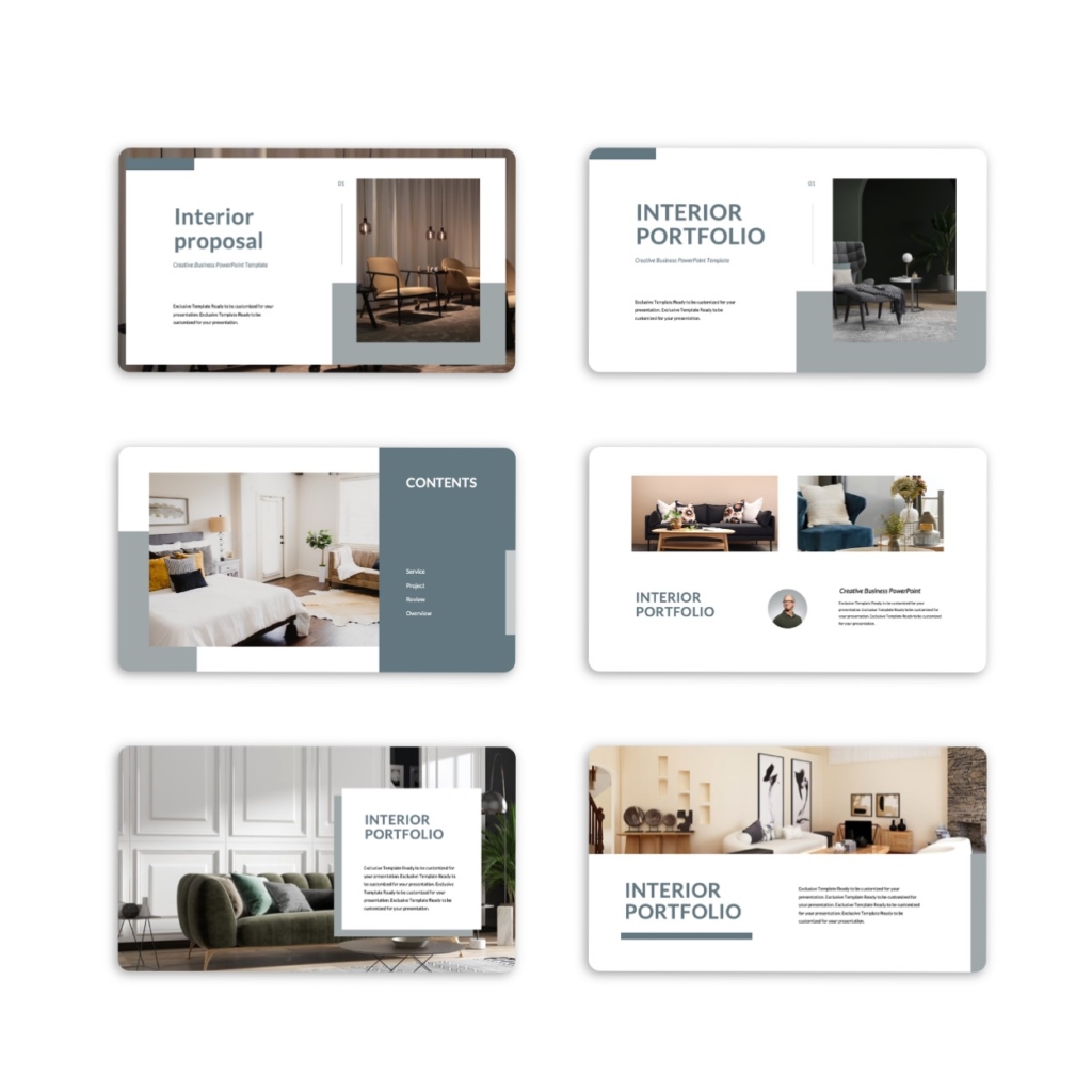 Clean Fashion Home Decor PowerPoint Template – Original and High ...