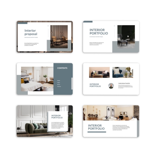 Clean Fashion Home Decor PowerPoint Template – Original and High ...