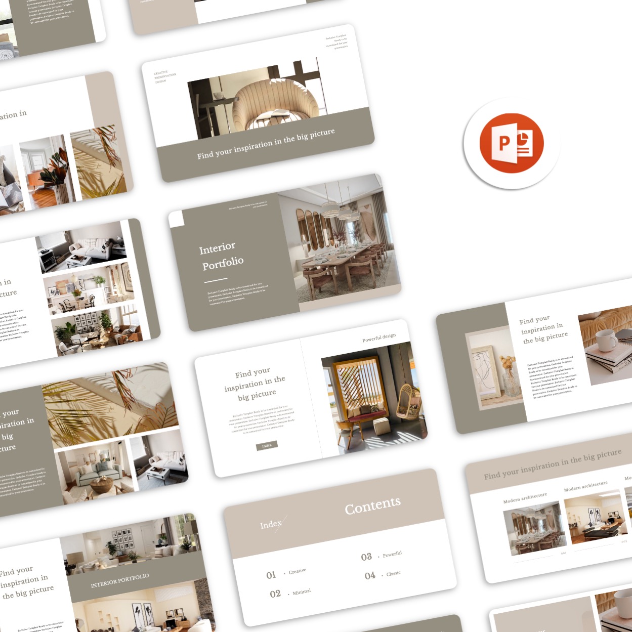 Interior Portfolio Projects Presentation Template – Original and High ...