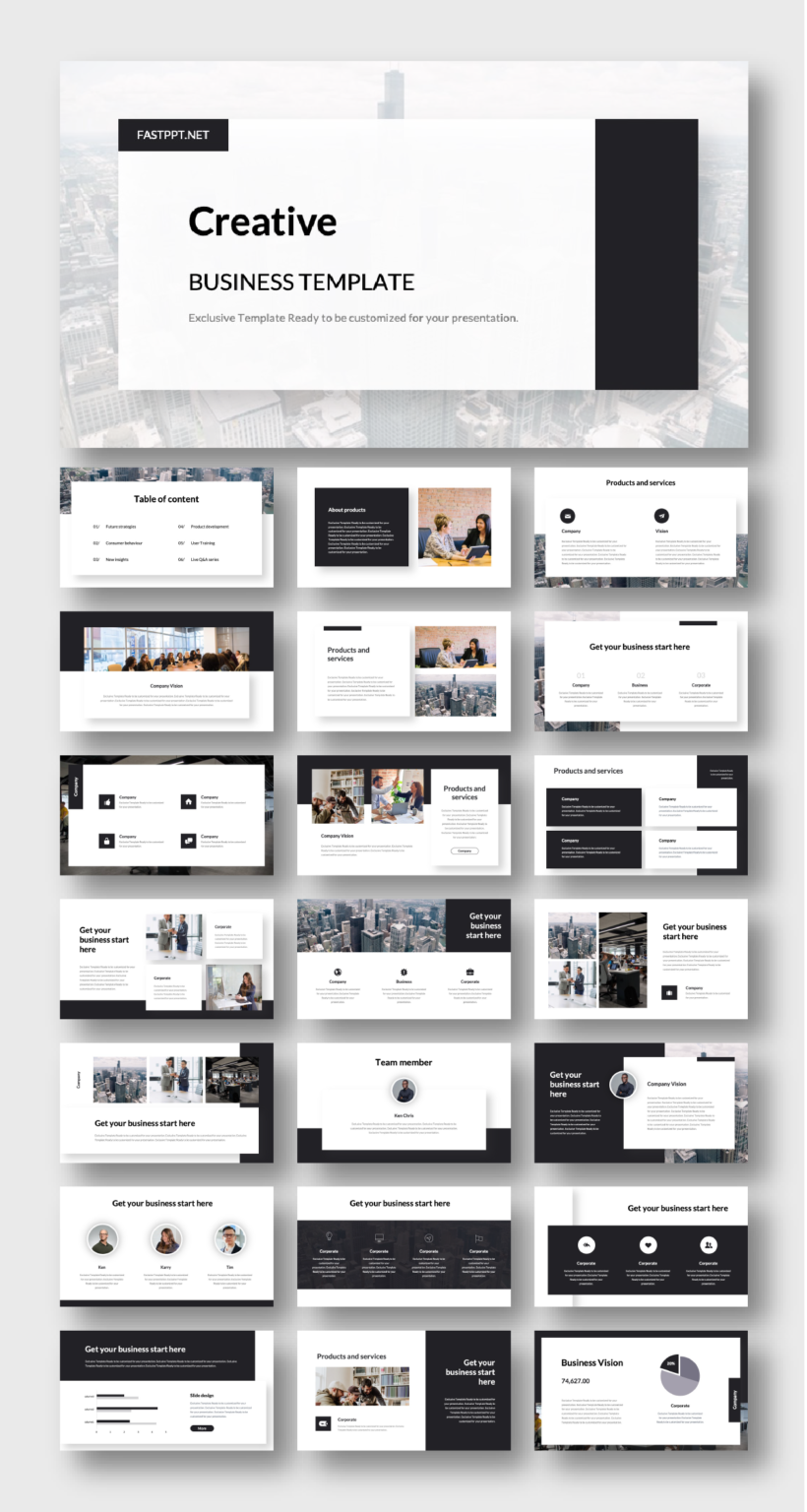 Minimal Cool Modern PowerPoint Presentation Template – Original and ...