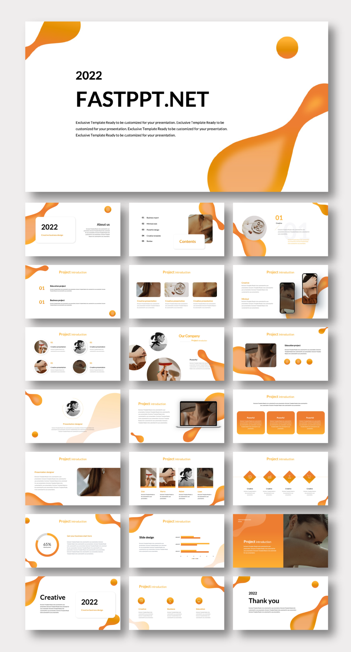 Fashion Chic Creative Brand PowerPoint Template – Original and High ...