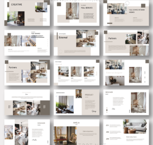 Soft Gray Decor Interior Presentation Template – Original and High ...