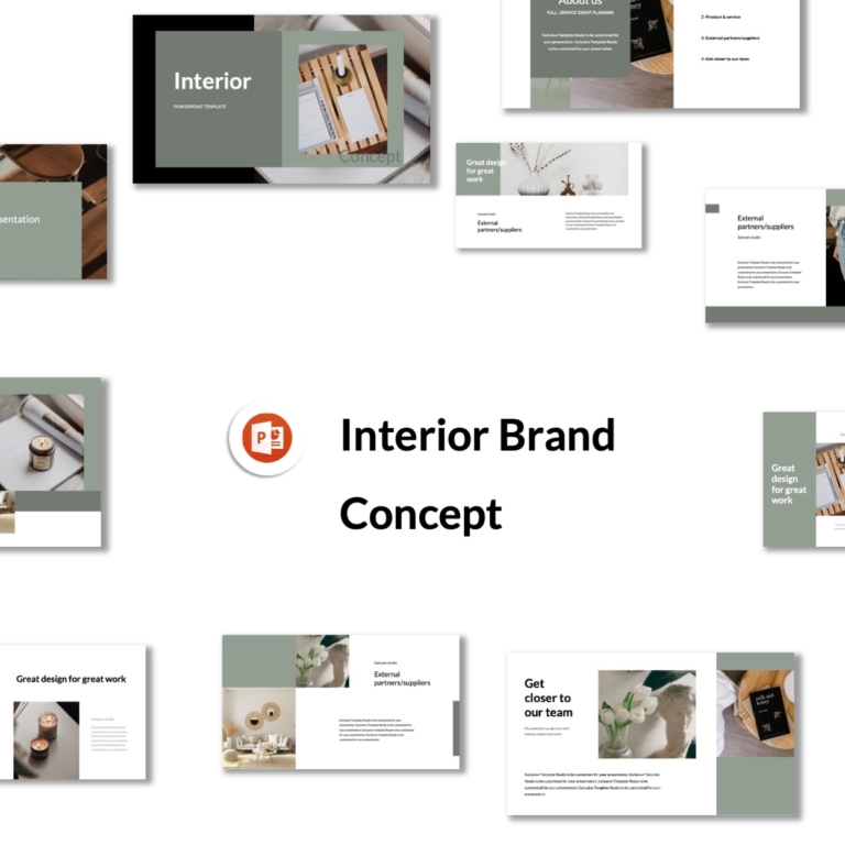 Modern Interior Design Portfolio Presentation Template – Original and ...