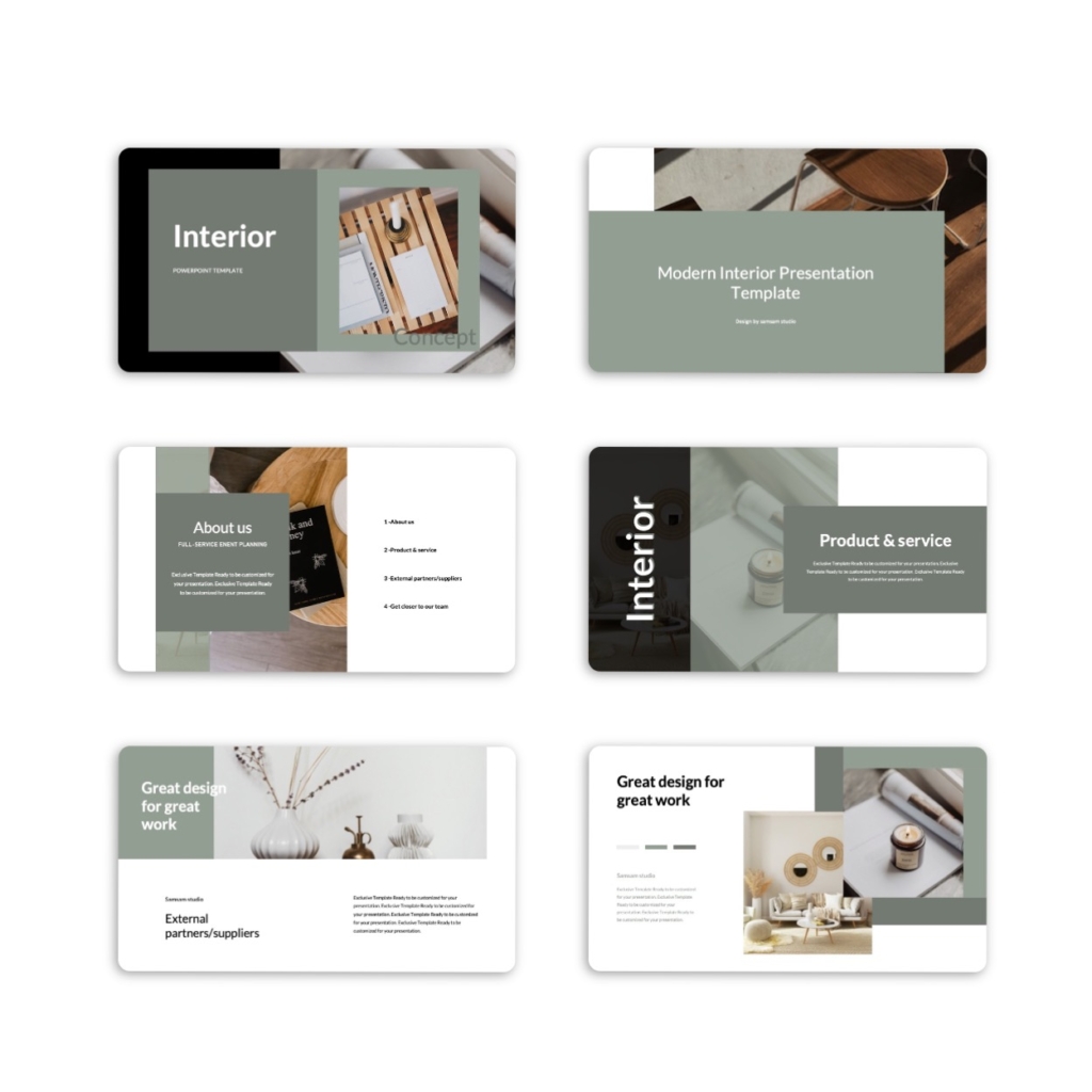 Modern Interior Design Portfolio Presentation Template – Original and ...