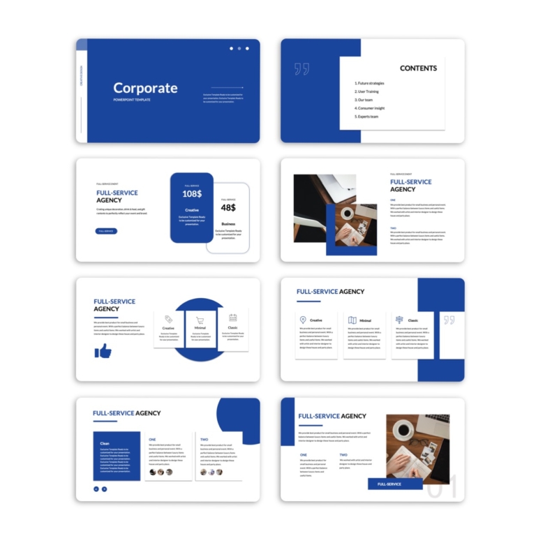 Creative Modern Business Report Presentation Template – Original and ...
